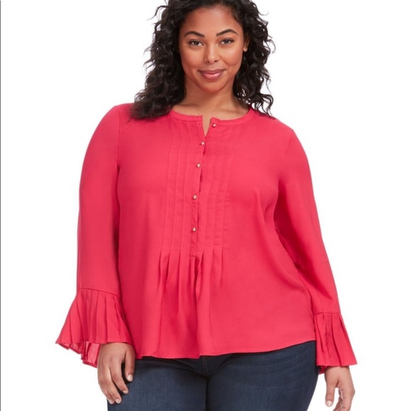 Rafaella | Tops | Rafaella Pleated Blouse | Poshmark